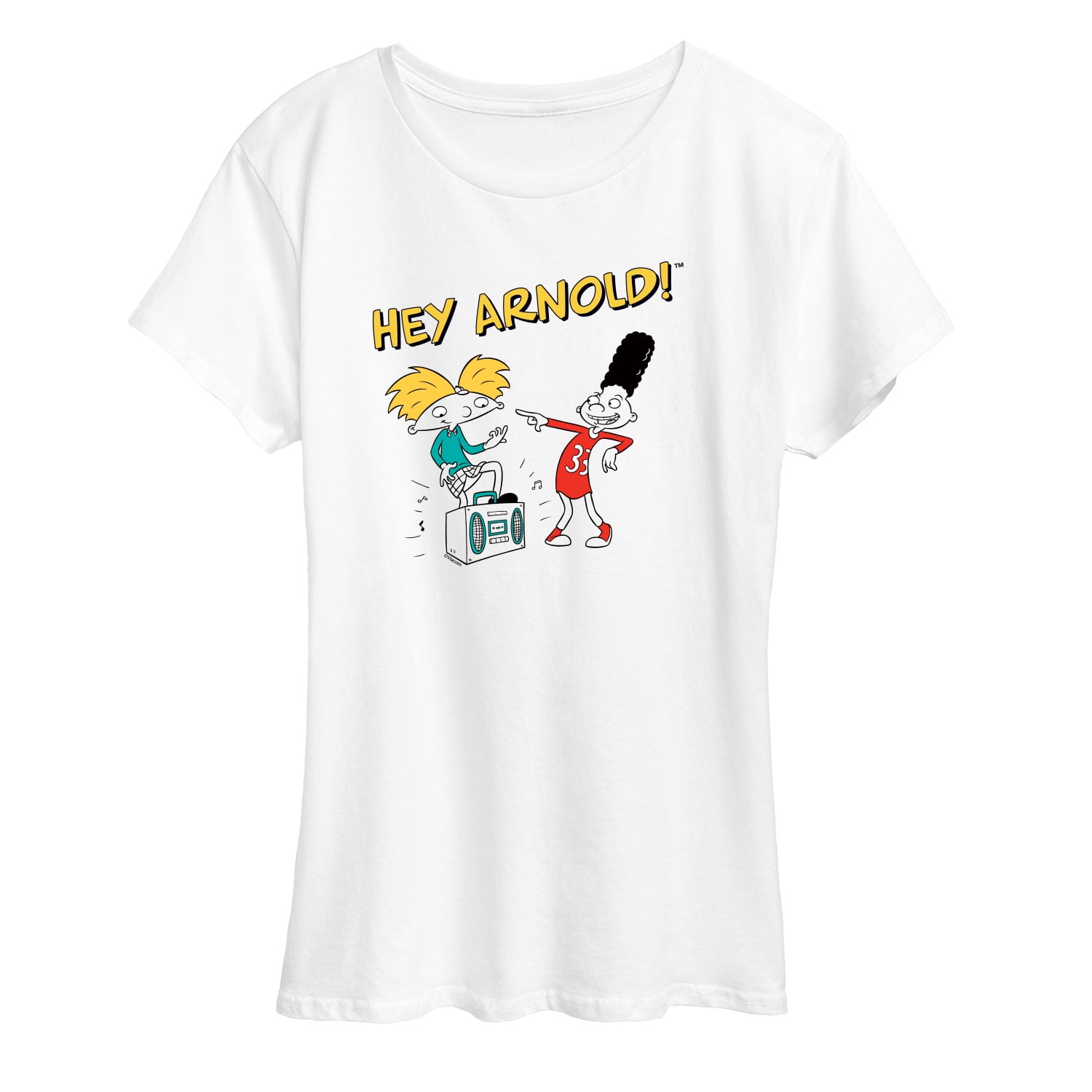 Hey Arnold! - Best Buds - Women's Short Sleeve Graphic T-Shirt ...