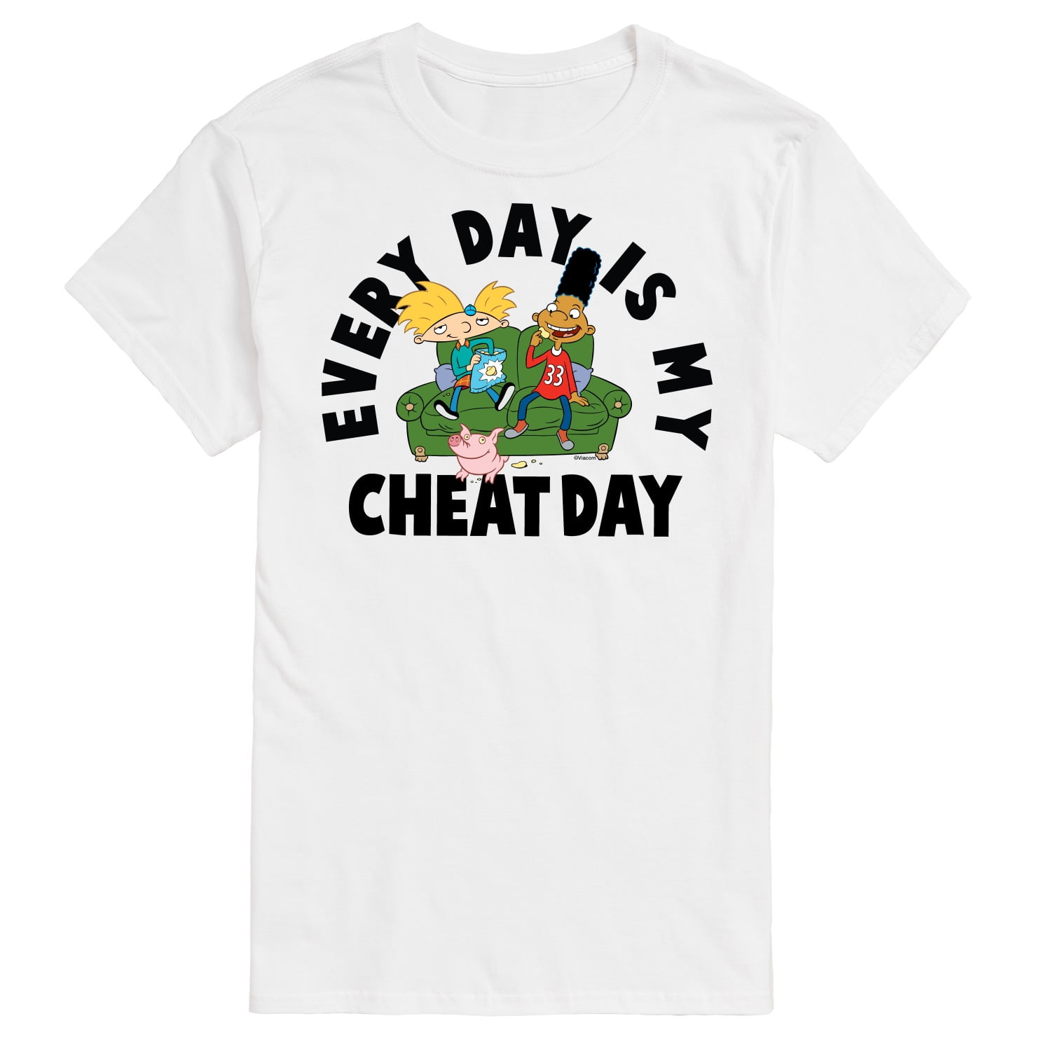 Hey Arnold! - Cheat Day - Men's Short Sleeve Graphic T-Shirt - Walmart.com