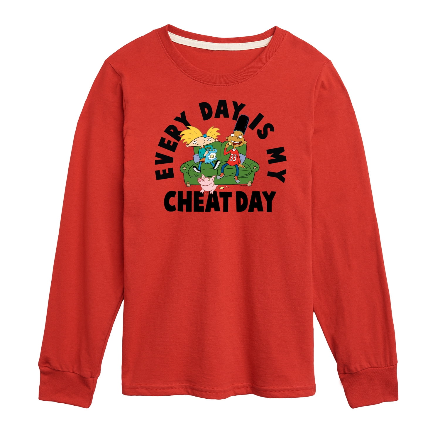 Hey Arnold! - Cheat Day - Toddler And Youth Long Sleeve Graphic T-Shirt ...