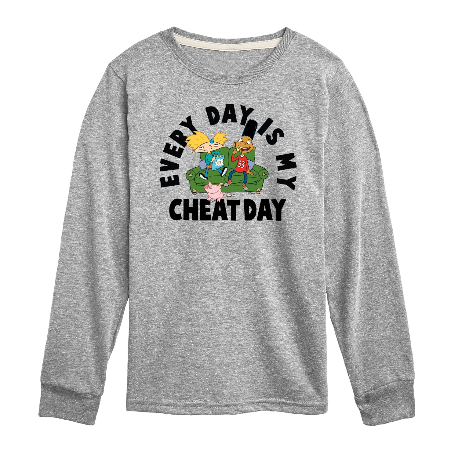 Hey Arnold! - Cheat Day - Toddler And Youth Long Sleeve Graphic T-Shirt ...