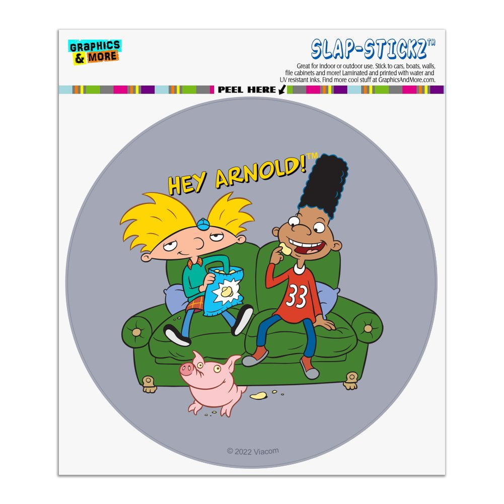 Hey Arnold! Chips on Couch Automotive Car Window Locker Circle Bumper ...