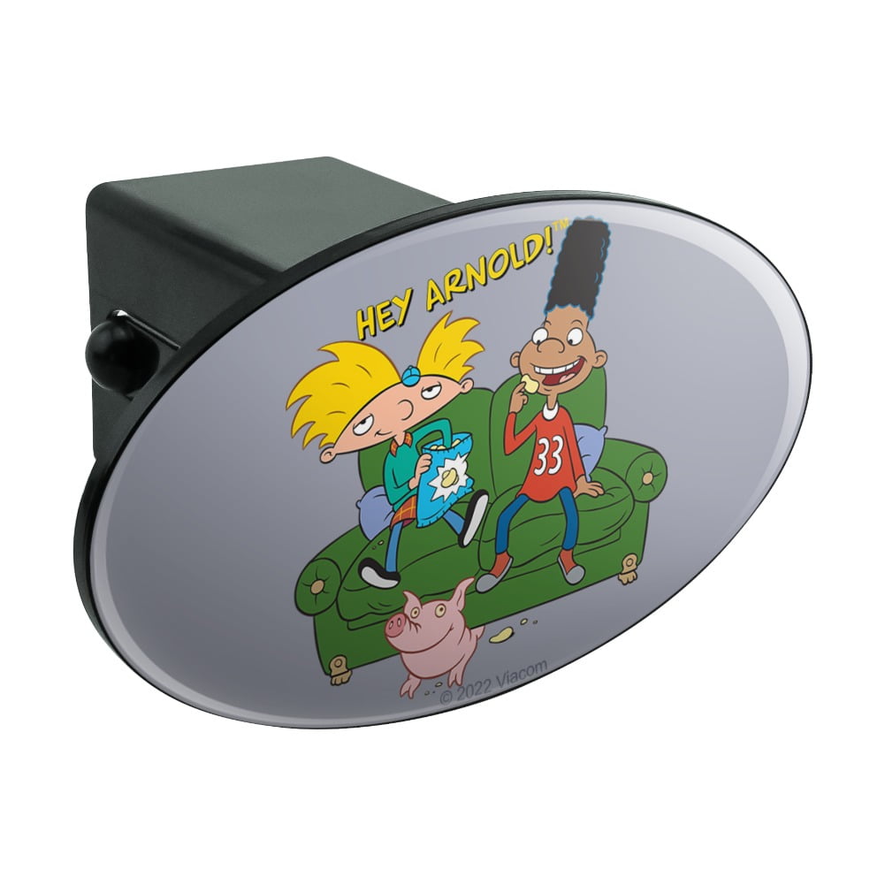 Hey Arnold! Chips on Couch Oval Tow Trailer Hitch Cover Plug Insert ...