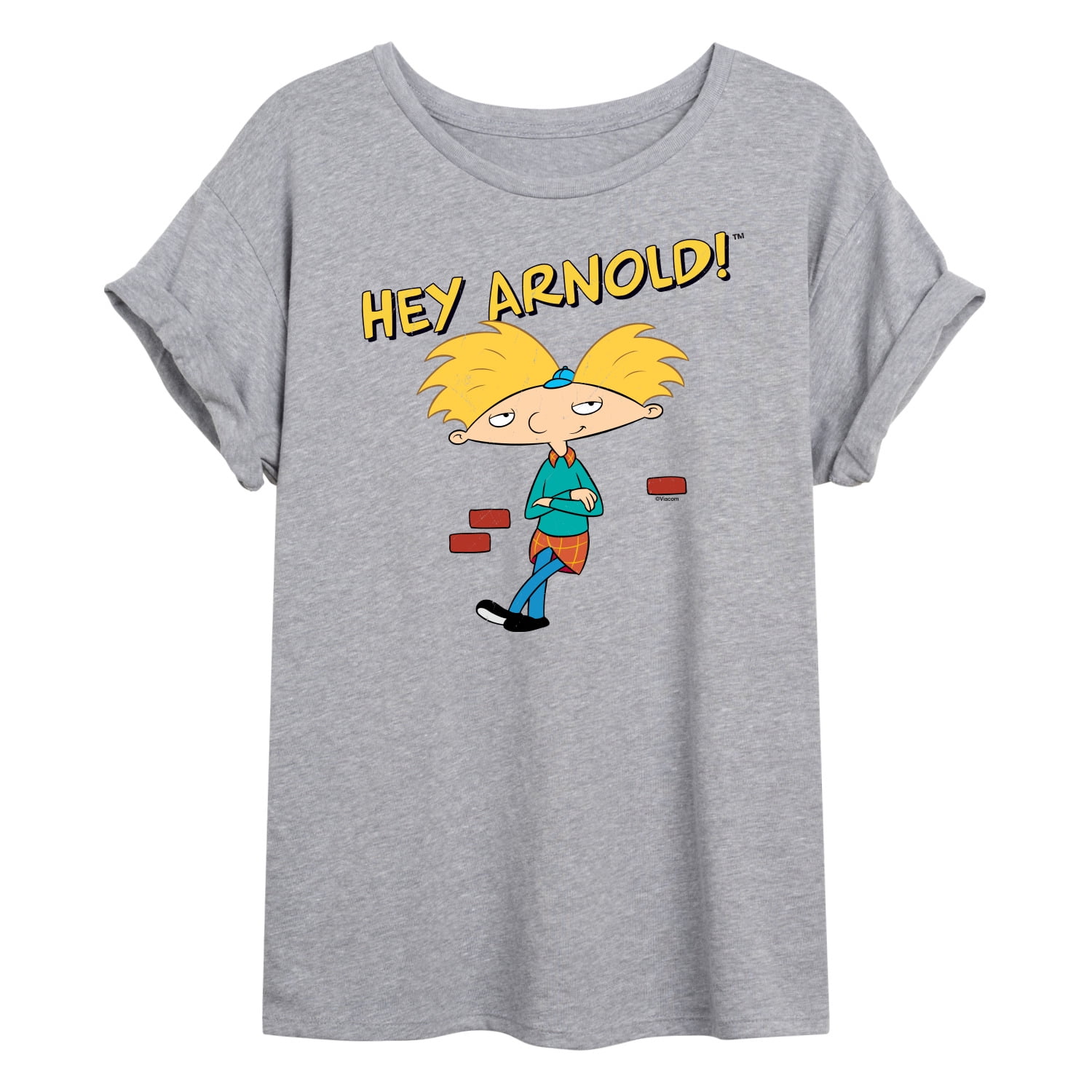 Hey Arnold! - Cool Arnold - Women's Oversized T-Shirt - Walmart.com