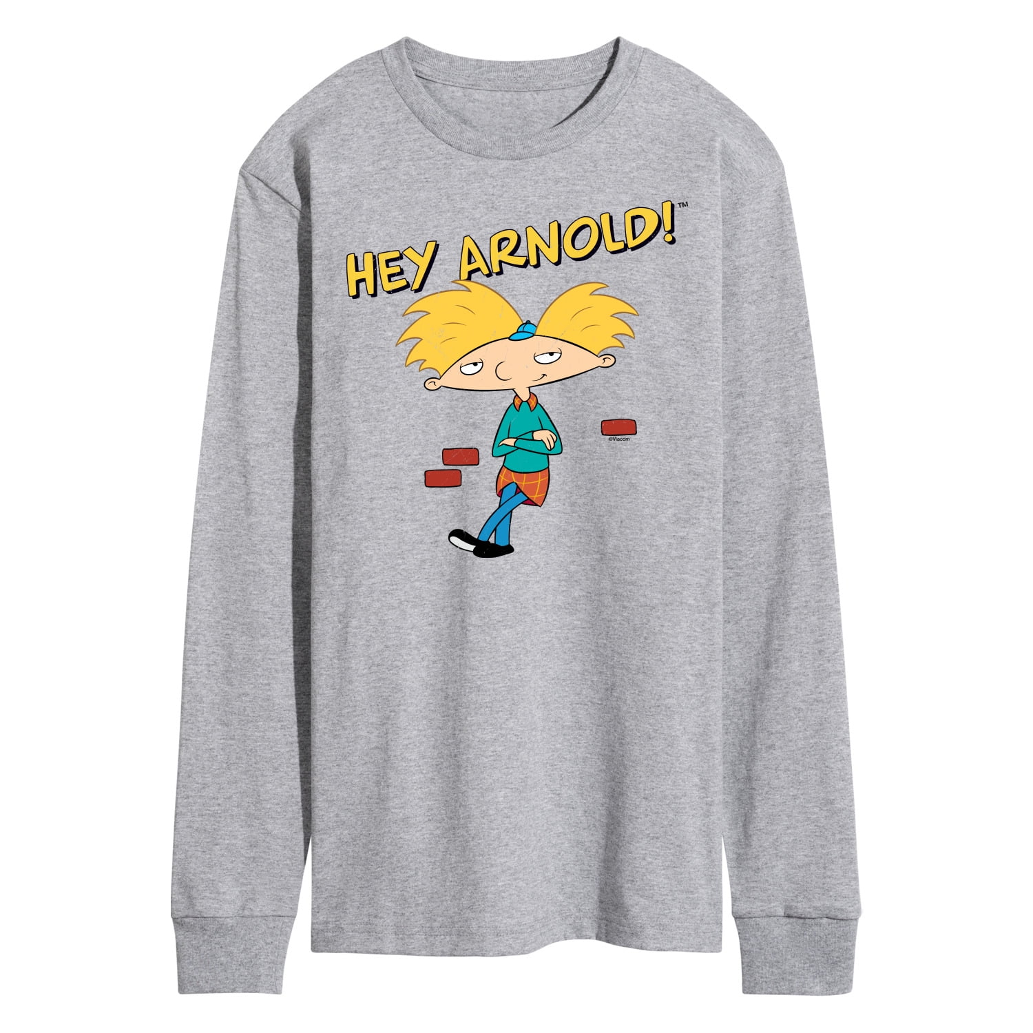 Hey Arnold! - Cool Arnold - Men's Long Sleeve T-Shirt - Walmart.com