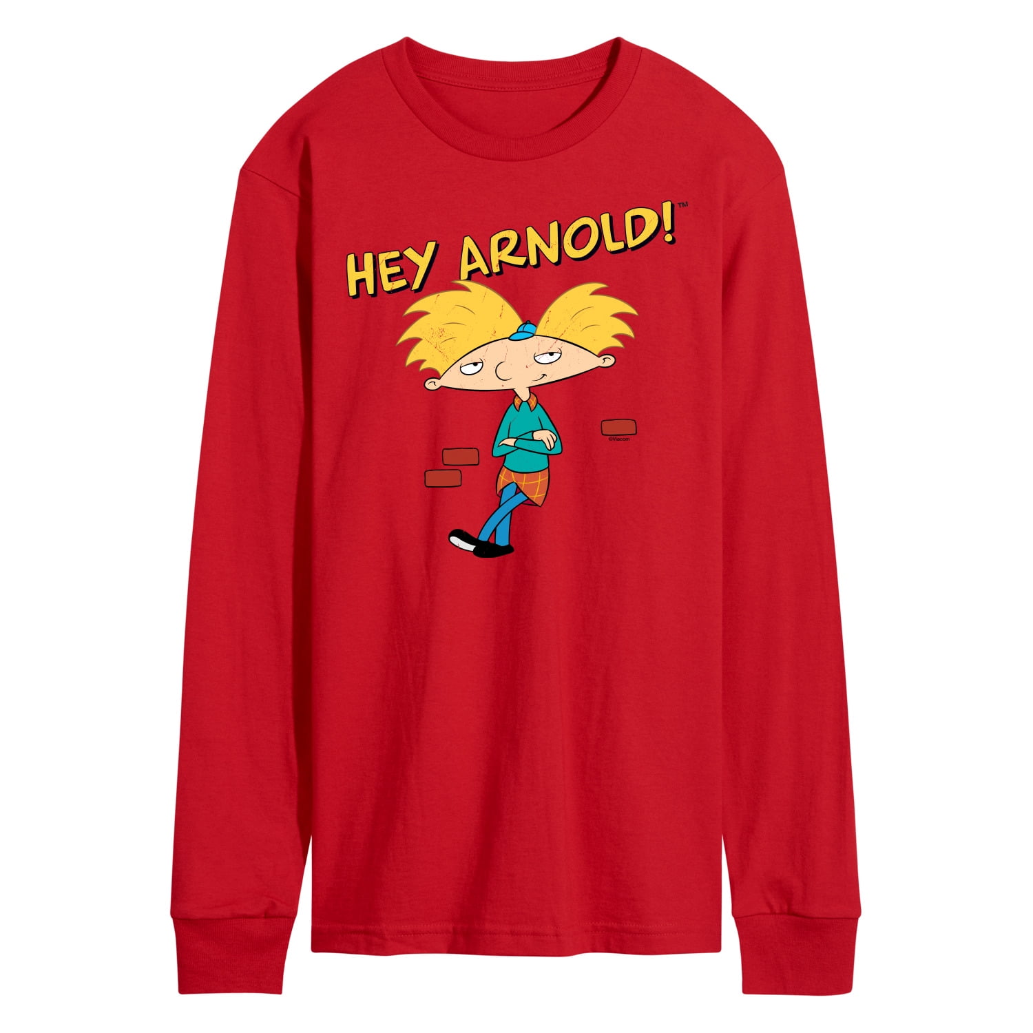 Hey Arnold! - Cool Arnold - Men's Long Sleeve T-Shirt - Walmart.com