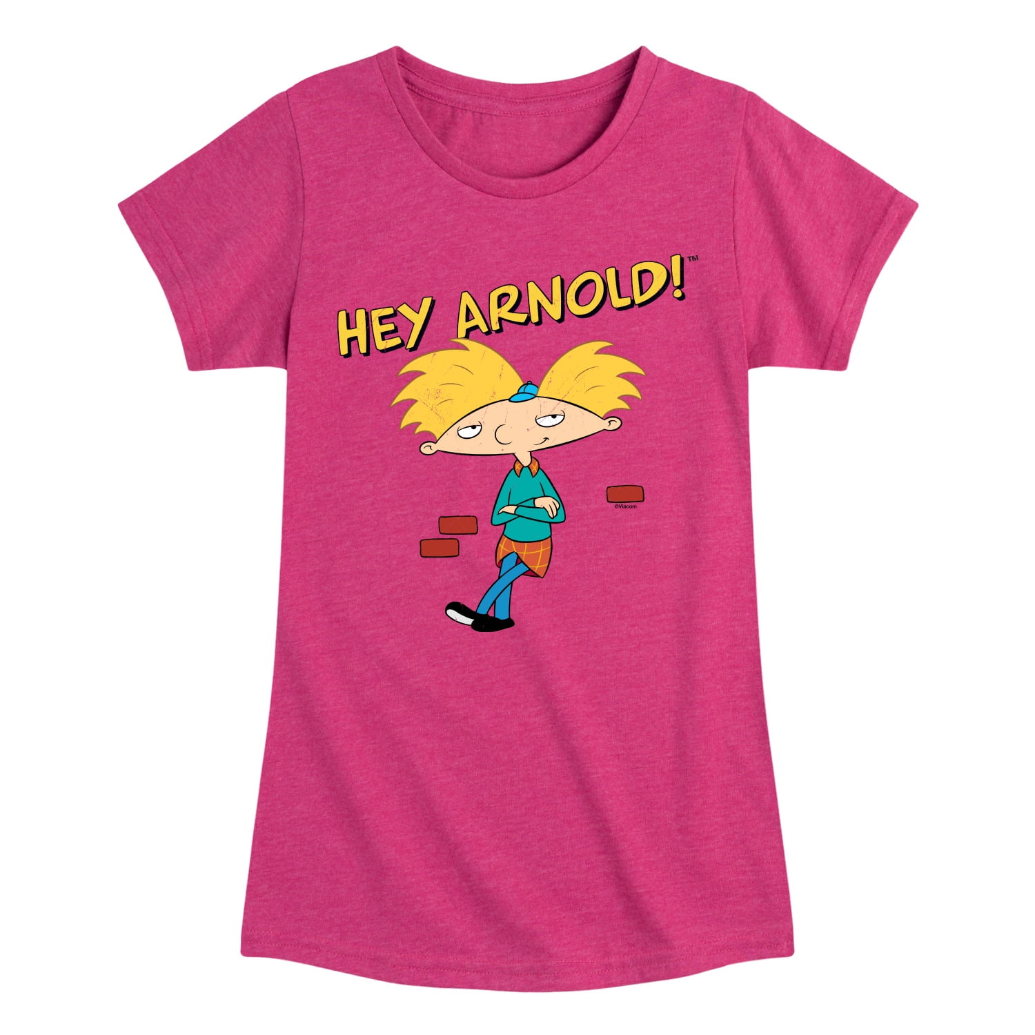 Hey Arnold! - Cool Arnold - Toddler And Youth Girls Short Sleeve ...