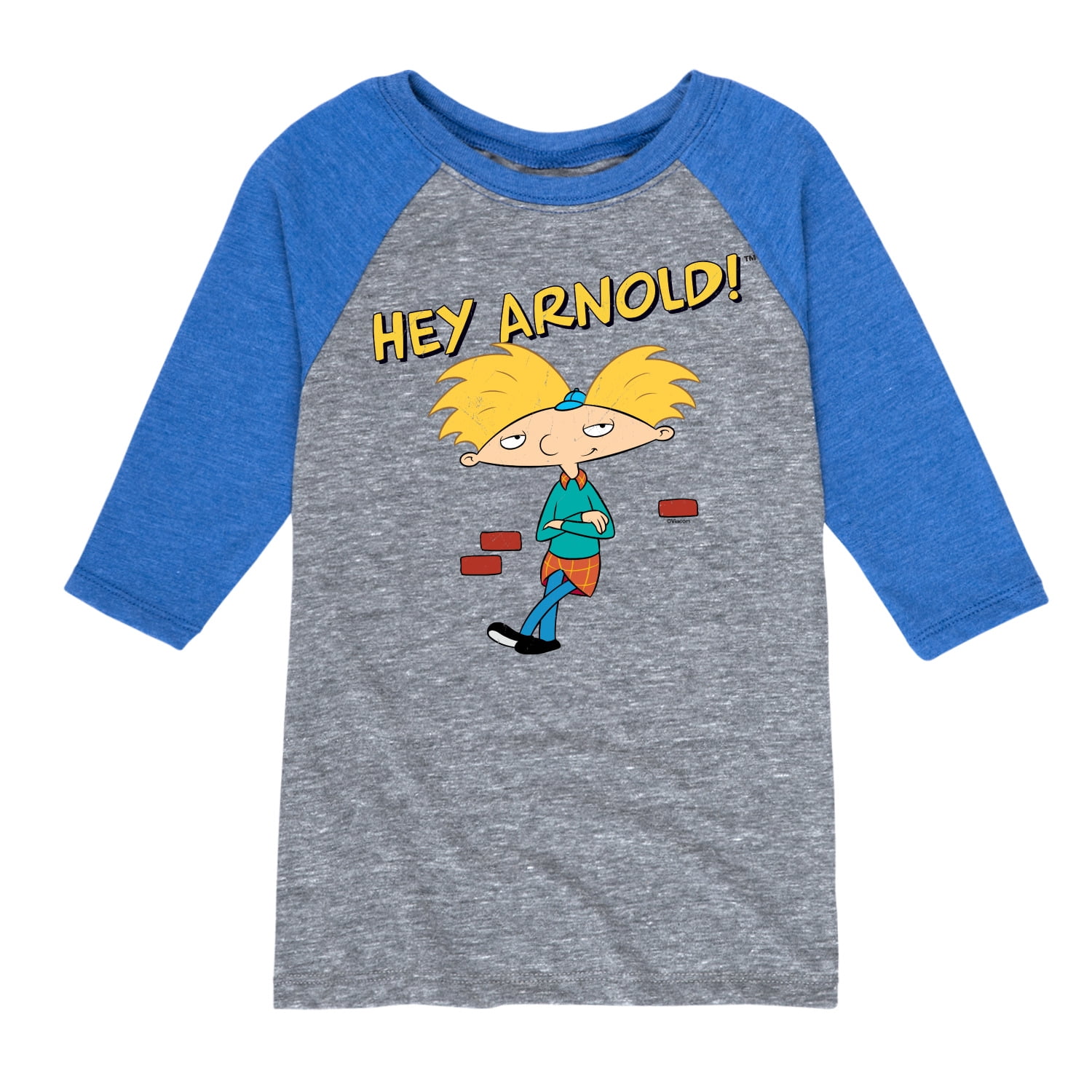 Hey Arnold! - Cool Arnold - Toddler And Youth Raglan Graphic T-Shirt ...