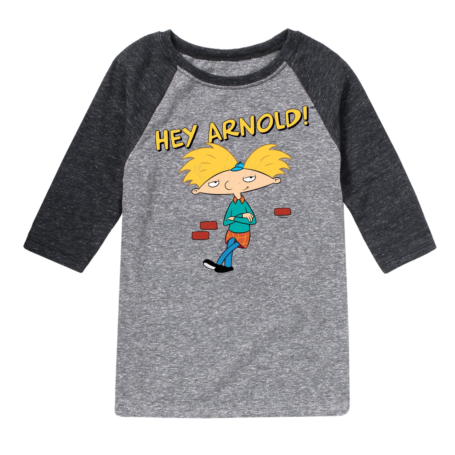 Hey Arnold! - Cool Arnold - Toddler And Youth Raglan Graphic T-Shirt ...