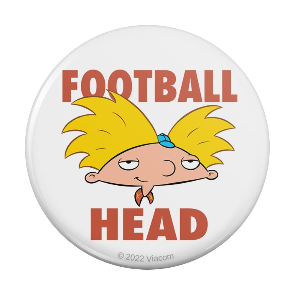 Hey Arnold! Football Head Pinback Button Pin - Walmart.com