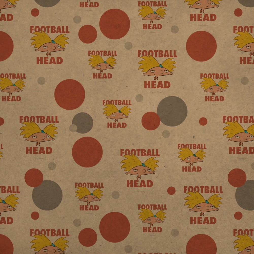Hey Arnold! Football Head Premium Kraft Gift Wrap Wrapping Paper Roll ...