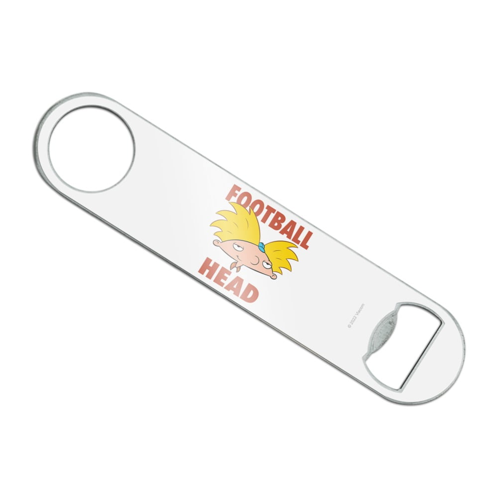 Hey Arnold! Football Head Stainless Steel Vinyl Covered Flat Bartender ...