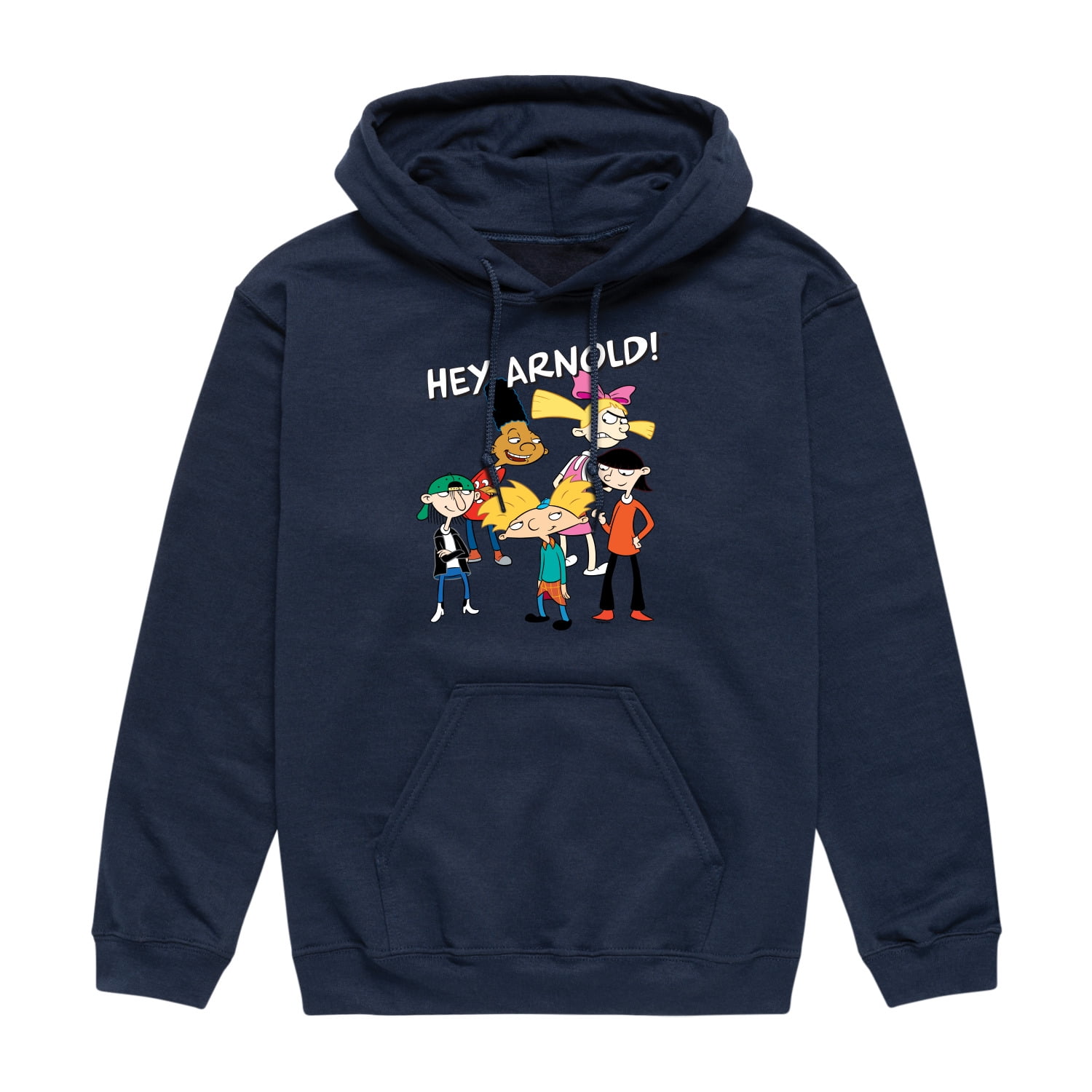 Hey Arnold! - Group Shot - Men's Pullover Hooded Fleece Sweatshirt ...