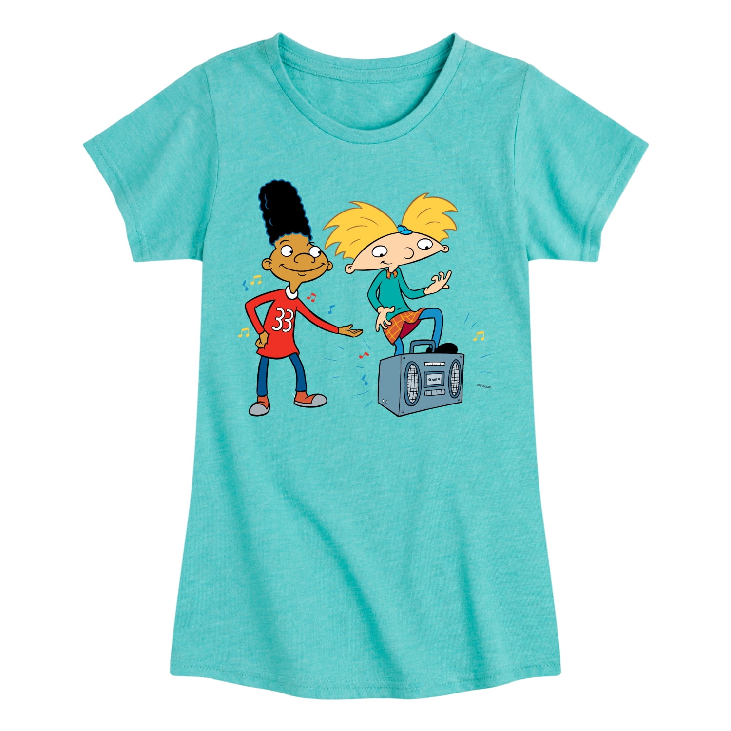 Hey Arnold! - HA Air Guitar - Toddler And Youth Girls Short Sleeve ...