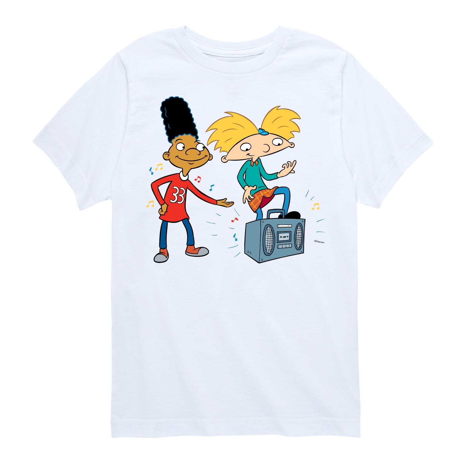 Hey Arnold! - HA Air Guitar - Toddler And Youth Short Sleeve Graphic T ...