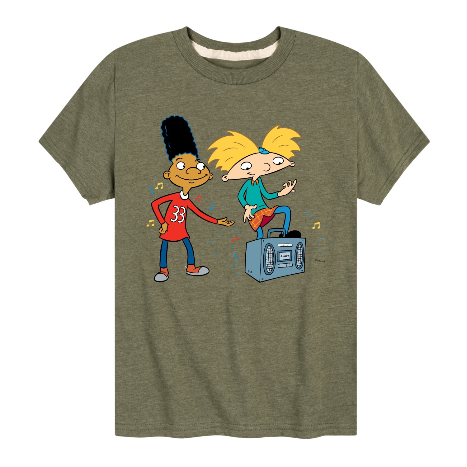 Hey Arnold! - HA Air Guitar - Toddler And Youth Short Sleeve Graphic T ...