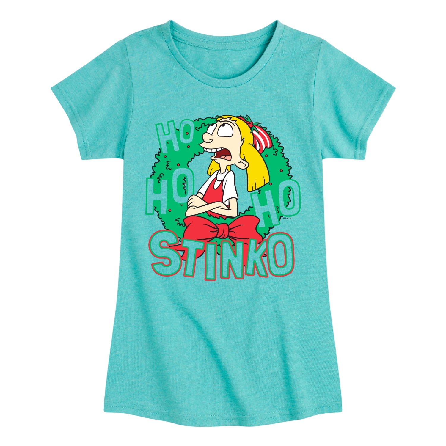 Hey Arnold! - Ho Ho Ho Stinko - Toddler And Youth Girls Short Sleeve ...