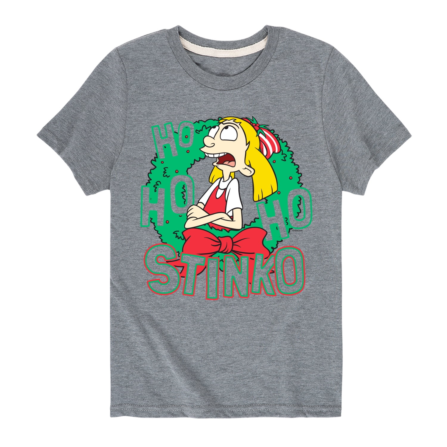 Hey Arnold! - Ho Ho Ho Stinko - Toddler And Youth Short Sleeve Graphic ...