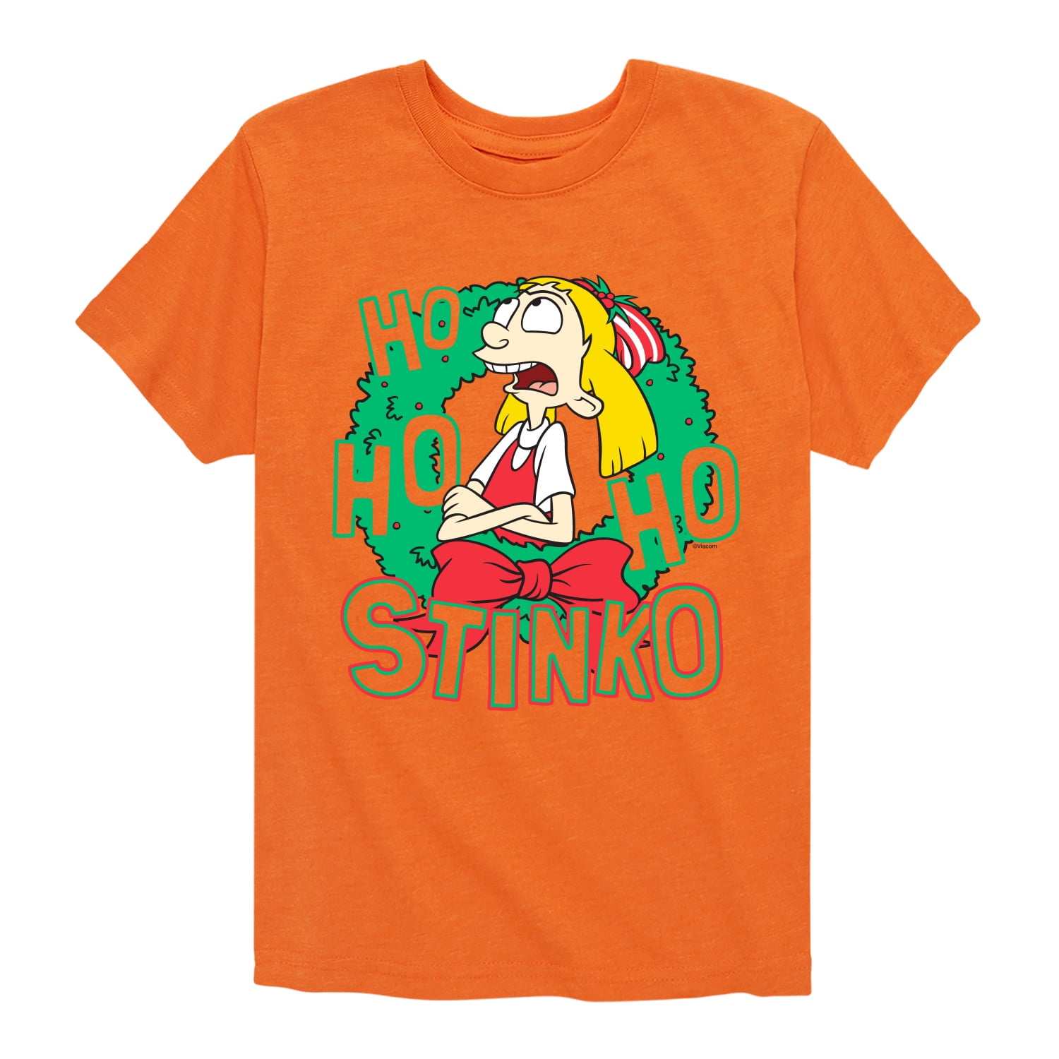 Hey Arnold! - Ho Ho Ho Stinko - Toddler And Youth Short Sleeve Graphic ...