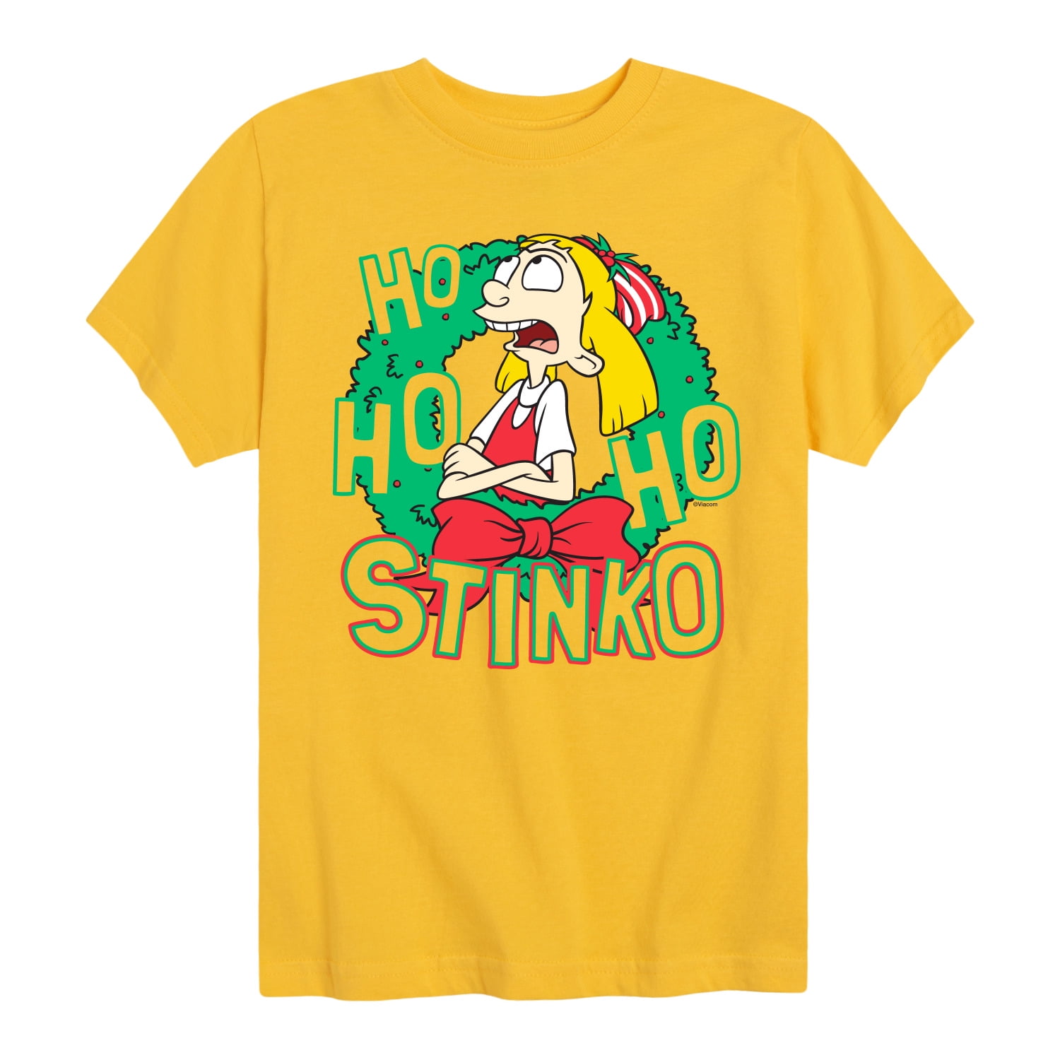 Hey Arnold! - Ho Ho Ho Stinko - Toddler And Youth Short Sleeve Graphic ...