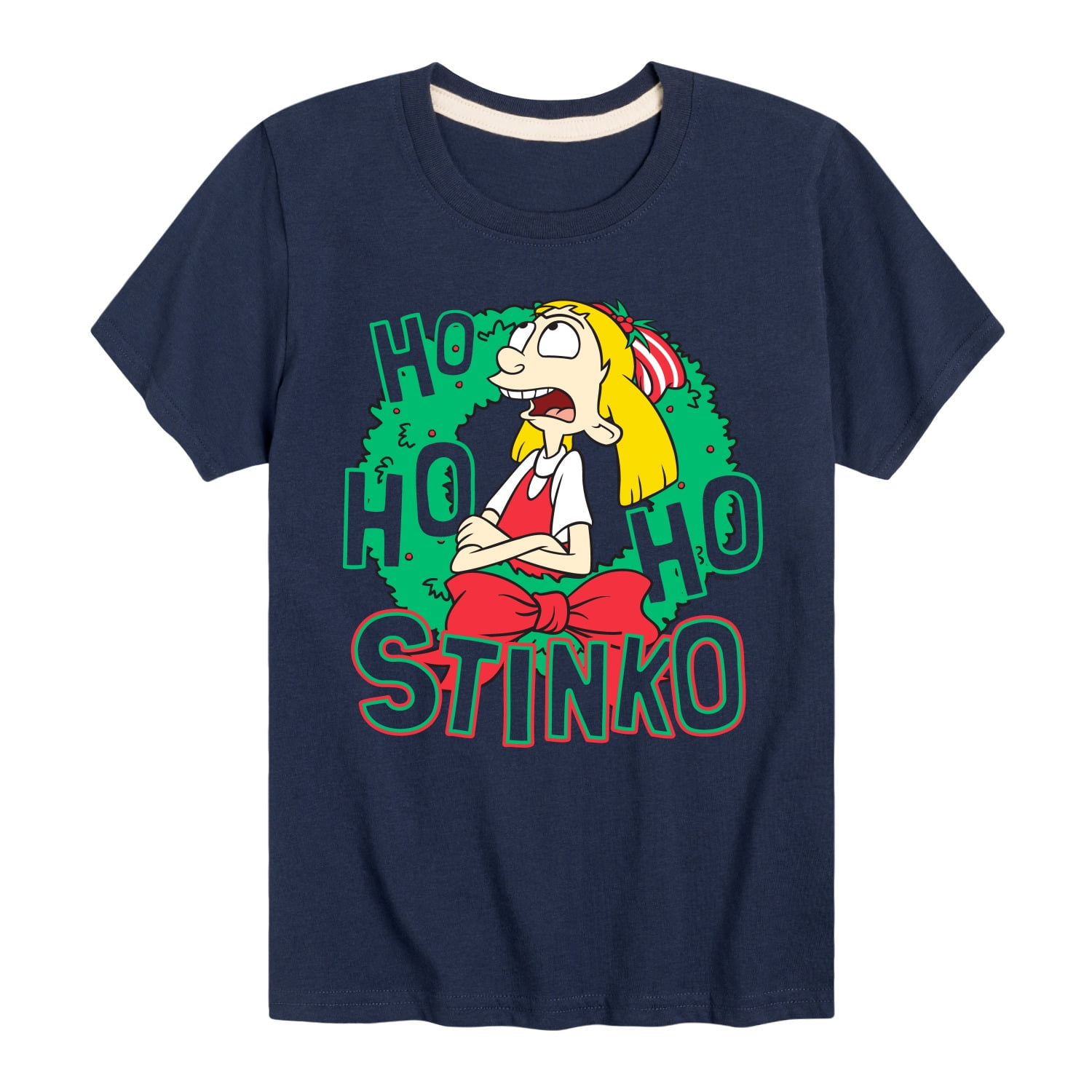 Hey Arnold! - Ho Ho Ho Stinko - Toddler And Youth Short Sleeve Graphic ...