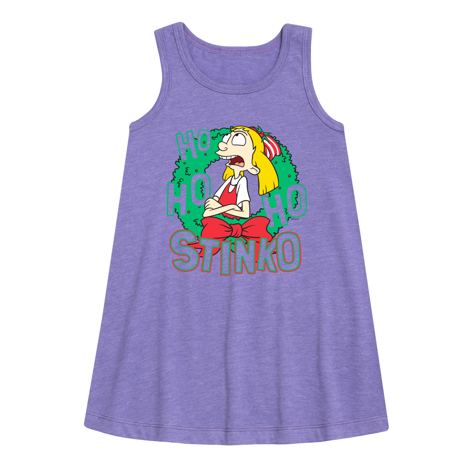 Hey Arnold! - Ho Ho Ho Stinko - Toddler and Youth Girls A-line Dress ...