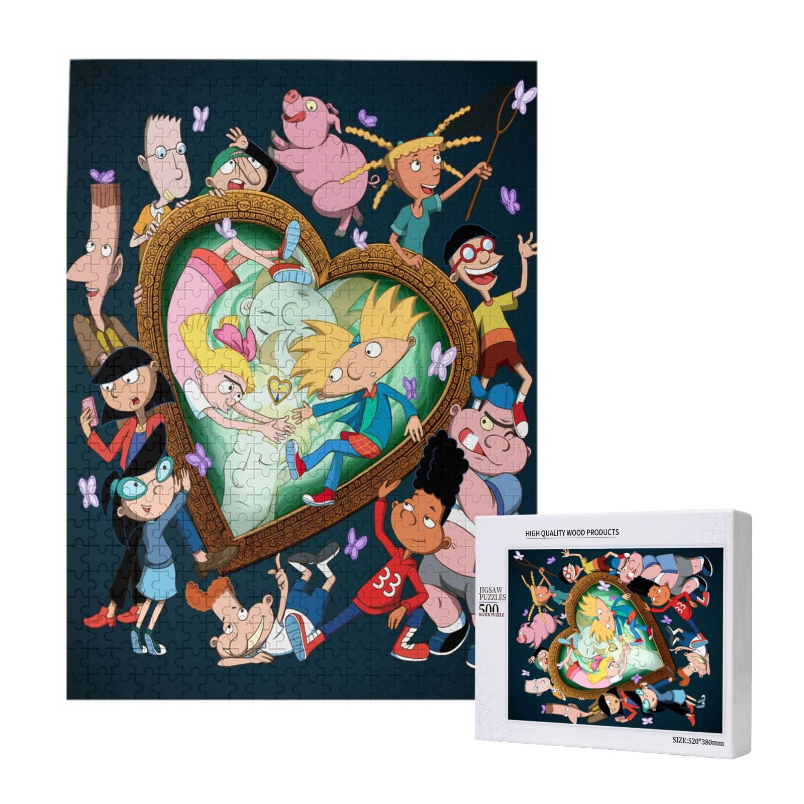 Hey Arnold Jigsaw Puzzle Interactive Brain Teaser Board Game for Adults ...