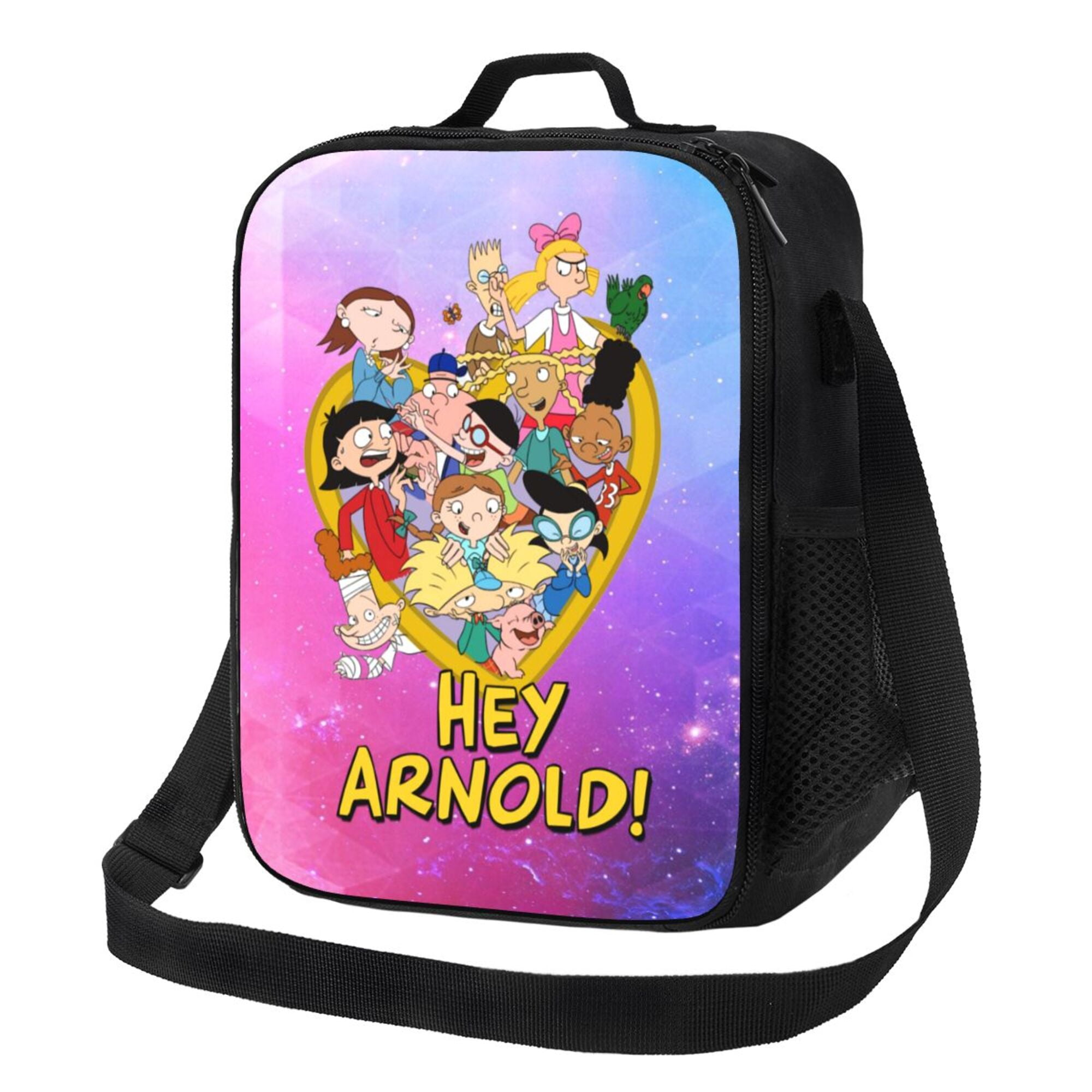 Hey Arnold Lunch Bag Lunch Box Lightweight Durable Lunch Tote Bag Portable Reusable Lunch Box ...