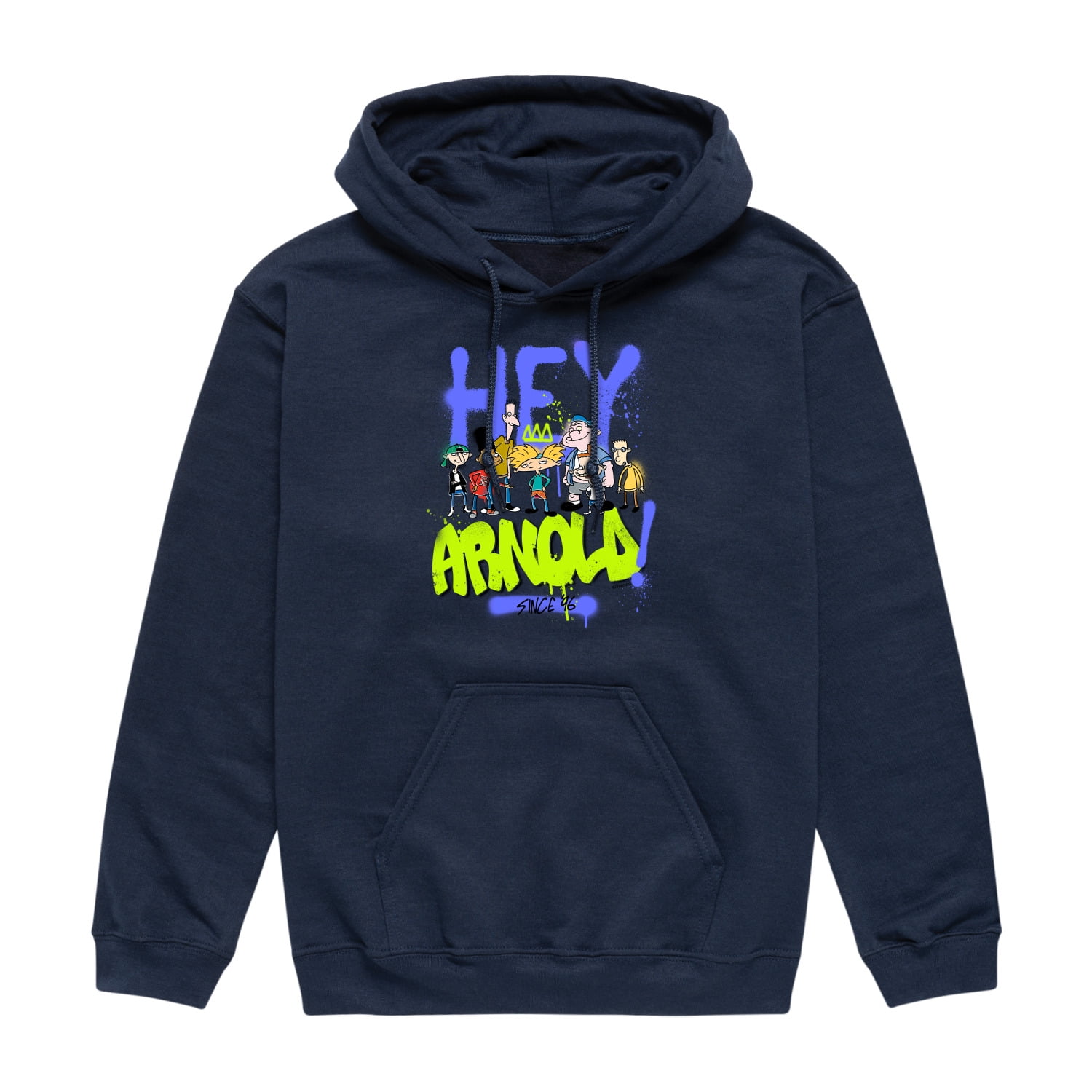 Hey Arnold! - Retro Arnold Since 96 - Men's Pullover Hooded Fleece ...