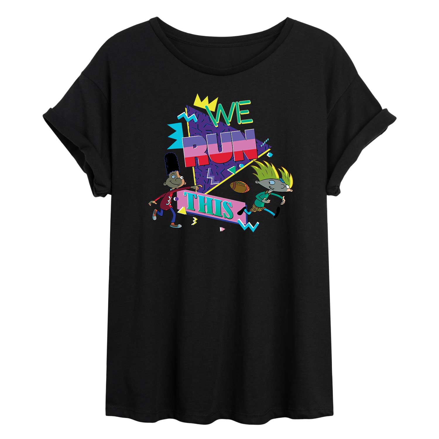 Hey Arnold! - Retro Arnold and Gerald - Women's Oversized T-Shirt ...