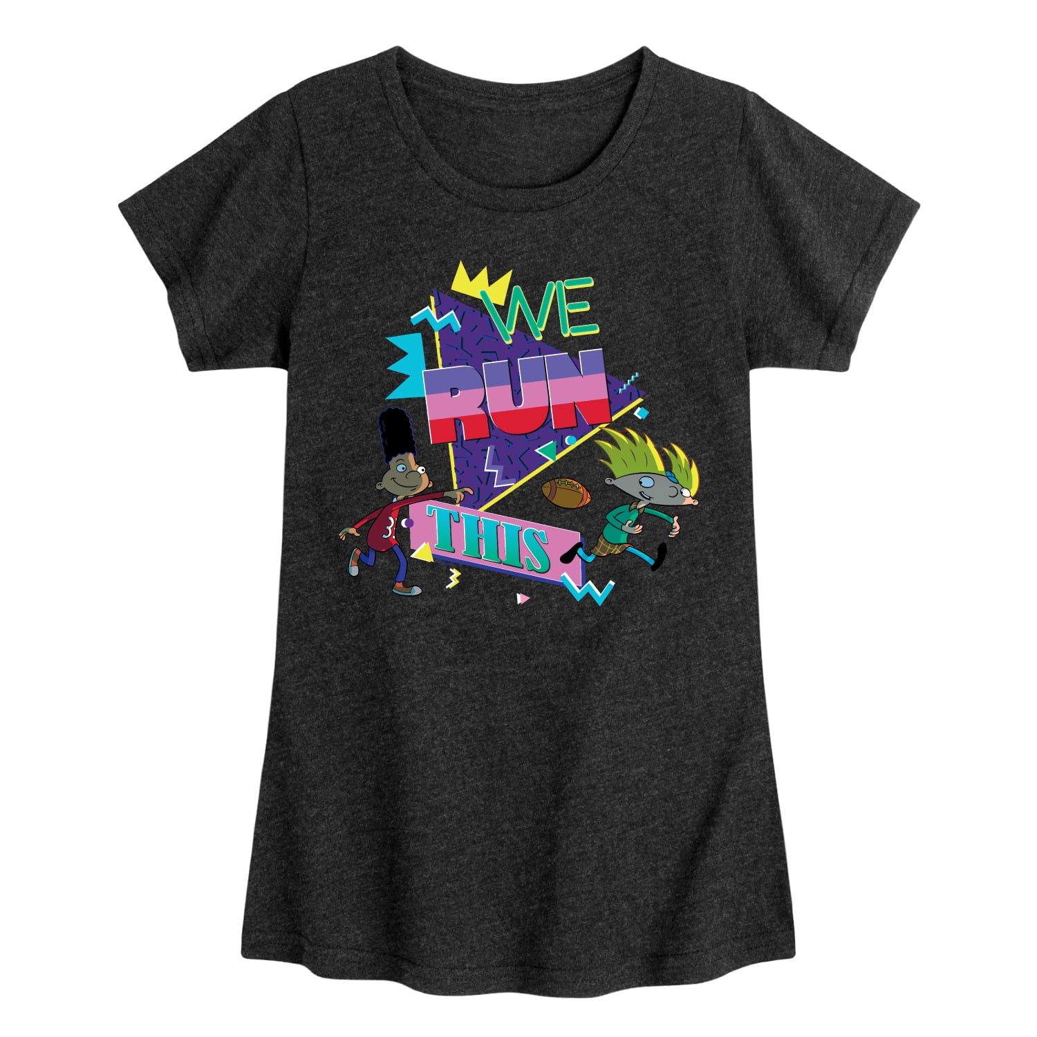 Hey Arnold! - Retro Arnold and Gerald - Toddler And Youth Girls Short ...