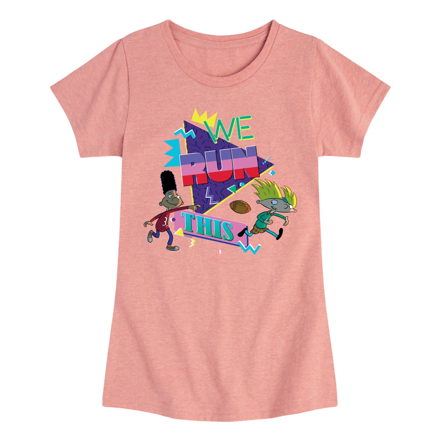 Hey Arnold! - Retro Arnold and Gerald - Toddler And Youth Girls Short ...