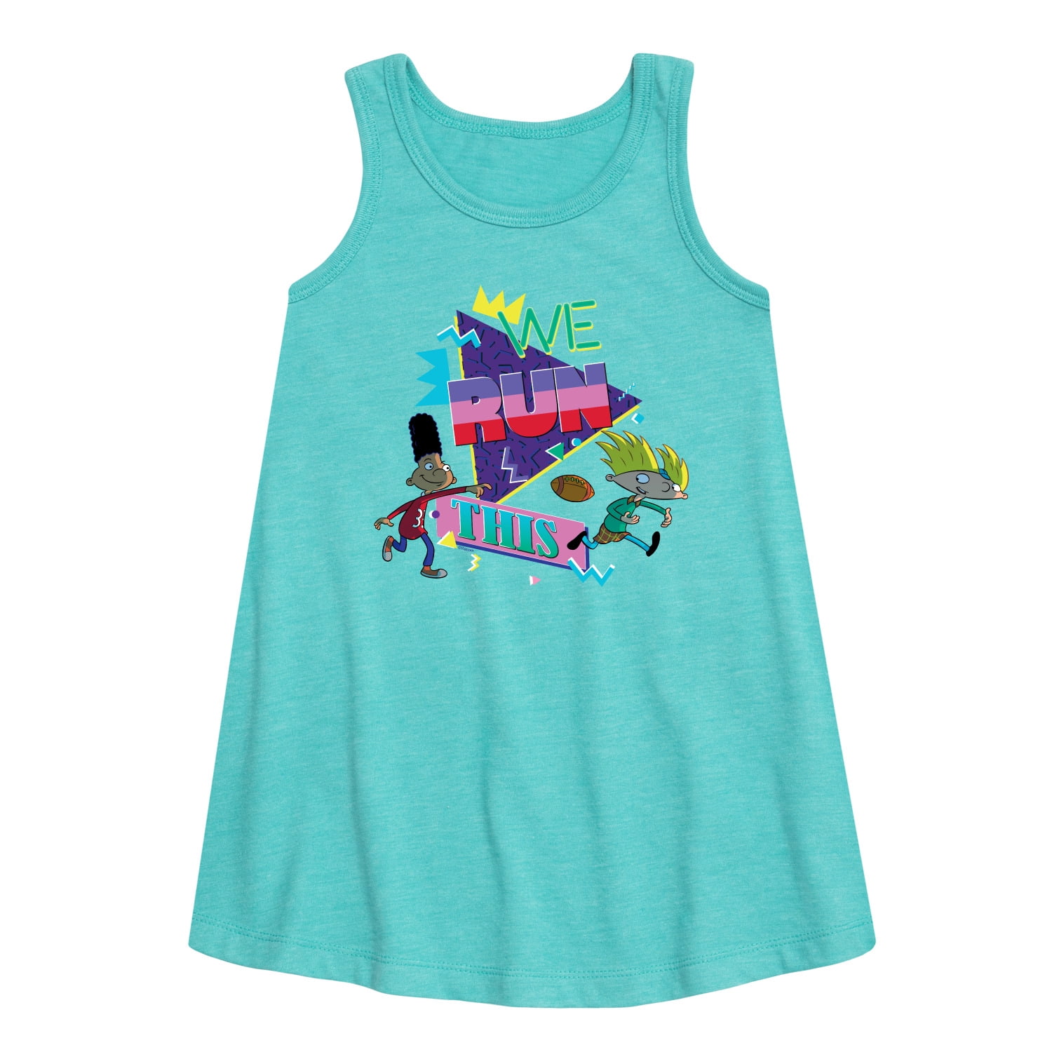 Hey Arnold! - Retro Arnold and Gerald - Toddler and Youth Girls A-line ...