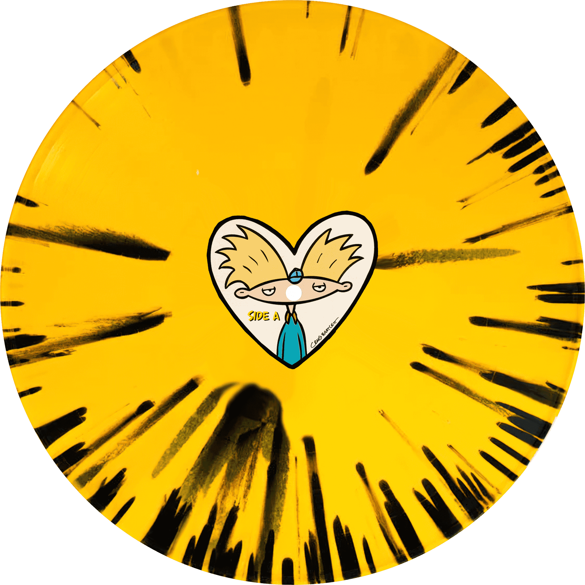 Hey Arnold The Music Vol 1 - 500 Made Yellow with Black Splatter LiTA Exclusive Vinyl LP Record ...
