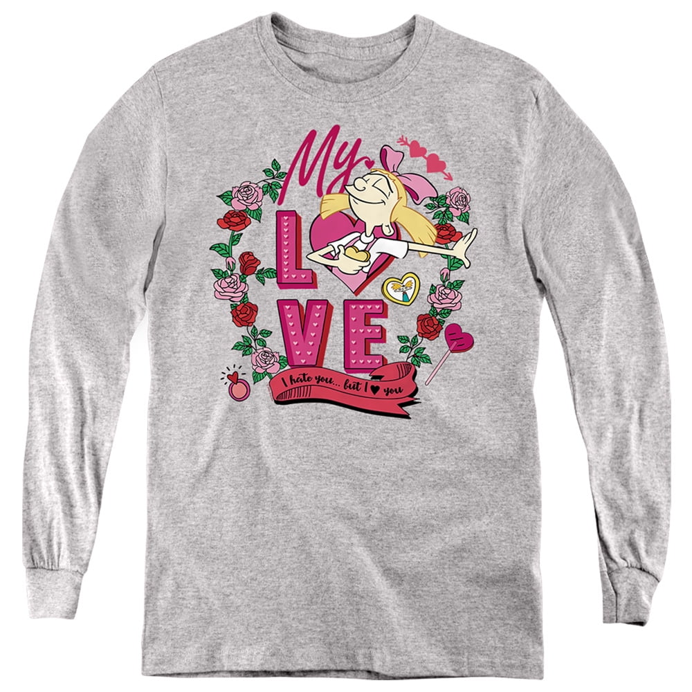 Hey Arnold Valentine's Day Helga I Hate You But Love You Kids Long ...