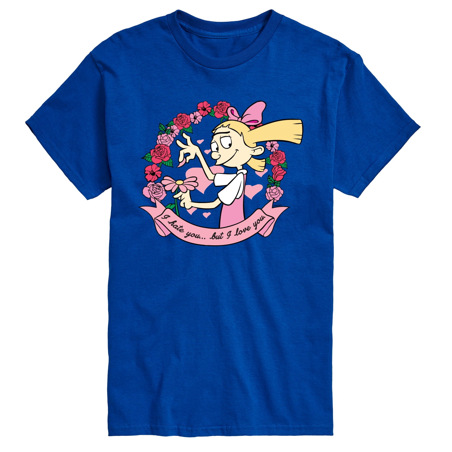 Hey Arnold! - Valentine's I Love You - Men's Short Sleeve Graphic T-Shirt - Walmart.com
