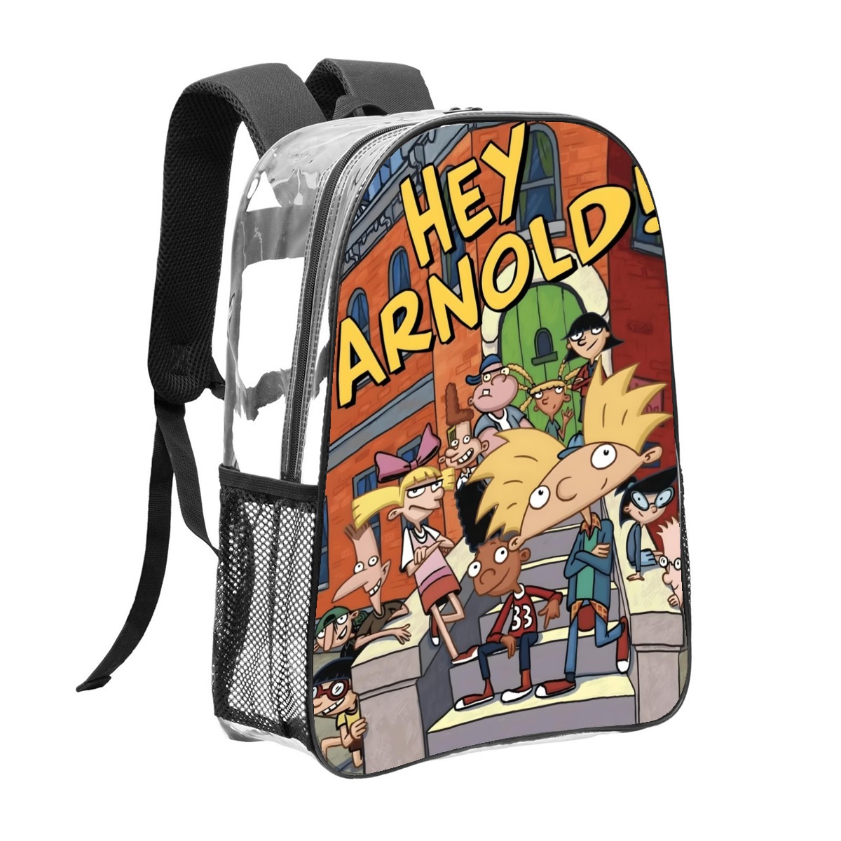 Hey Arnold-theme Clear Backpack Heavy Duty Transparent Bag See Through ...