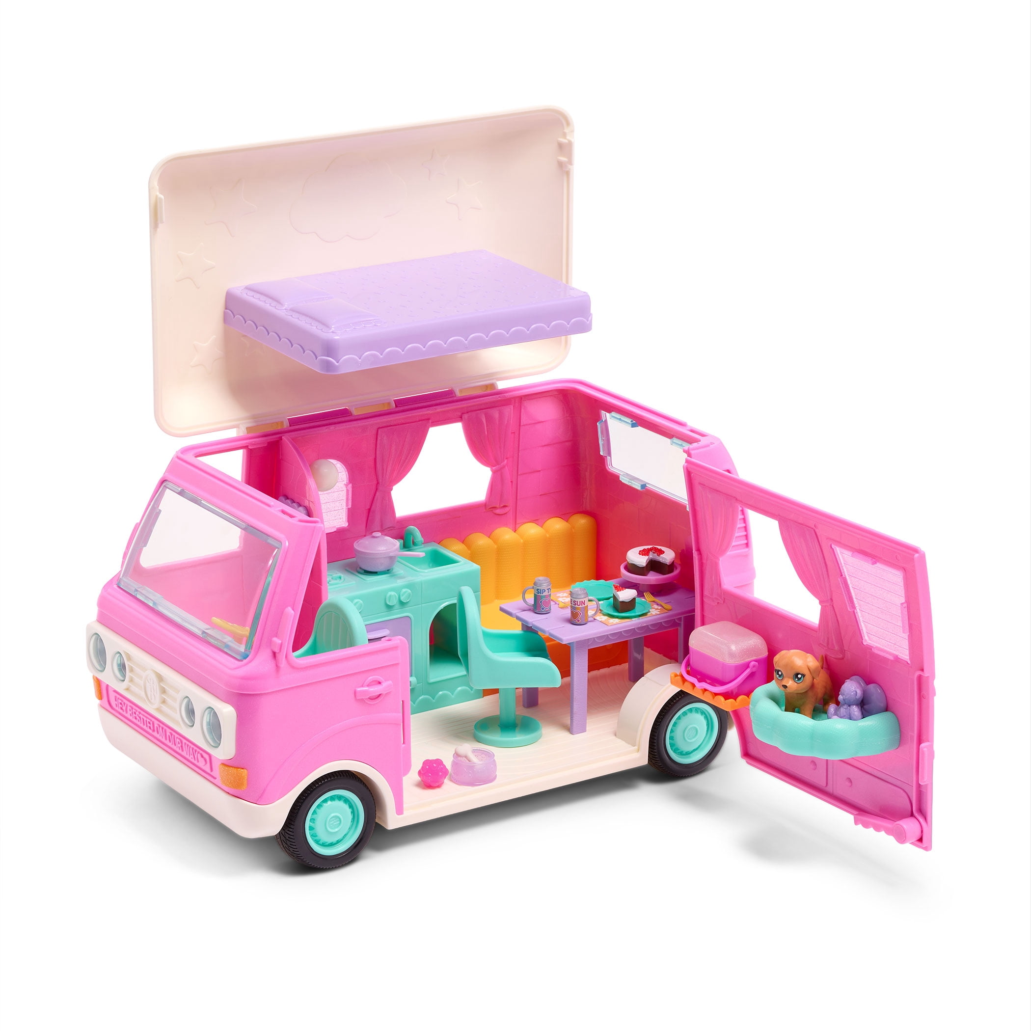 Hey Bestie RV Camper Van for 5.5" Dolls - Walmart.com