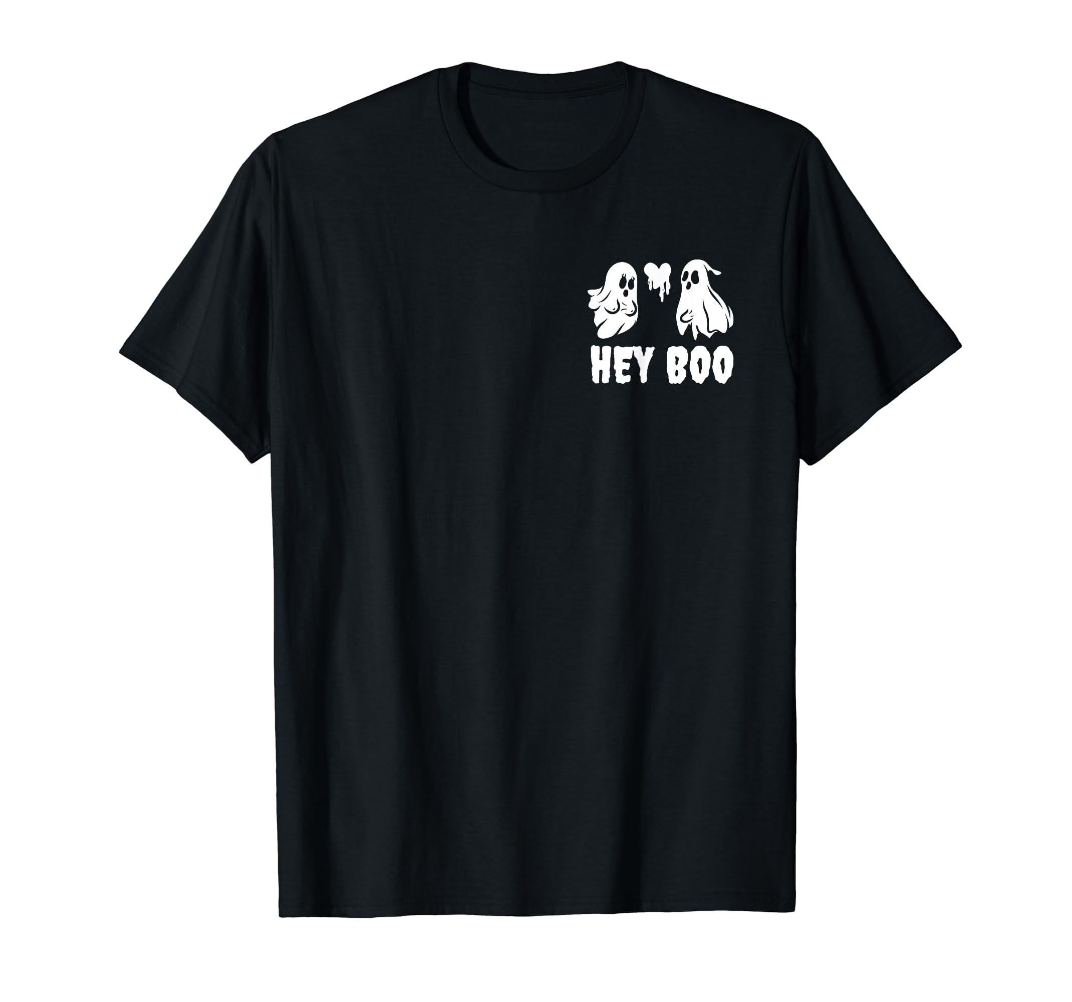 Hey Boo Halloween Costume Funny Spooky Ghost Spirit T-Shirt - Walmart.com