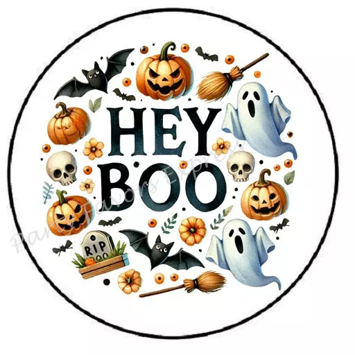 Hey Boo Halloween Sticker Party Favors Sticker Envelope Seals Labels ...
