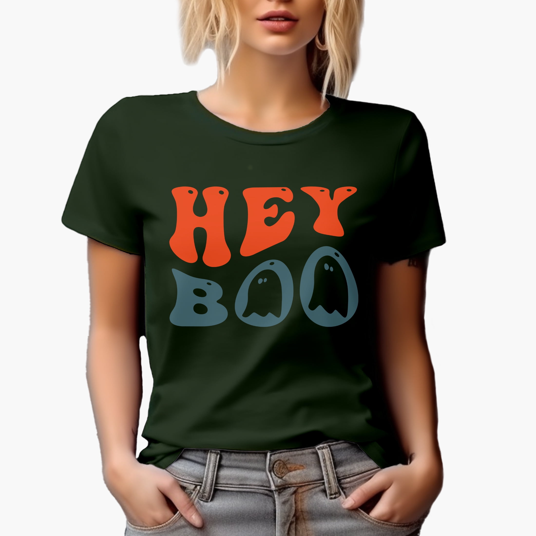 Hey Boo, Pun for Girlfriend, Boyfriend, Wife or Husband, Groovy Retro ...