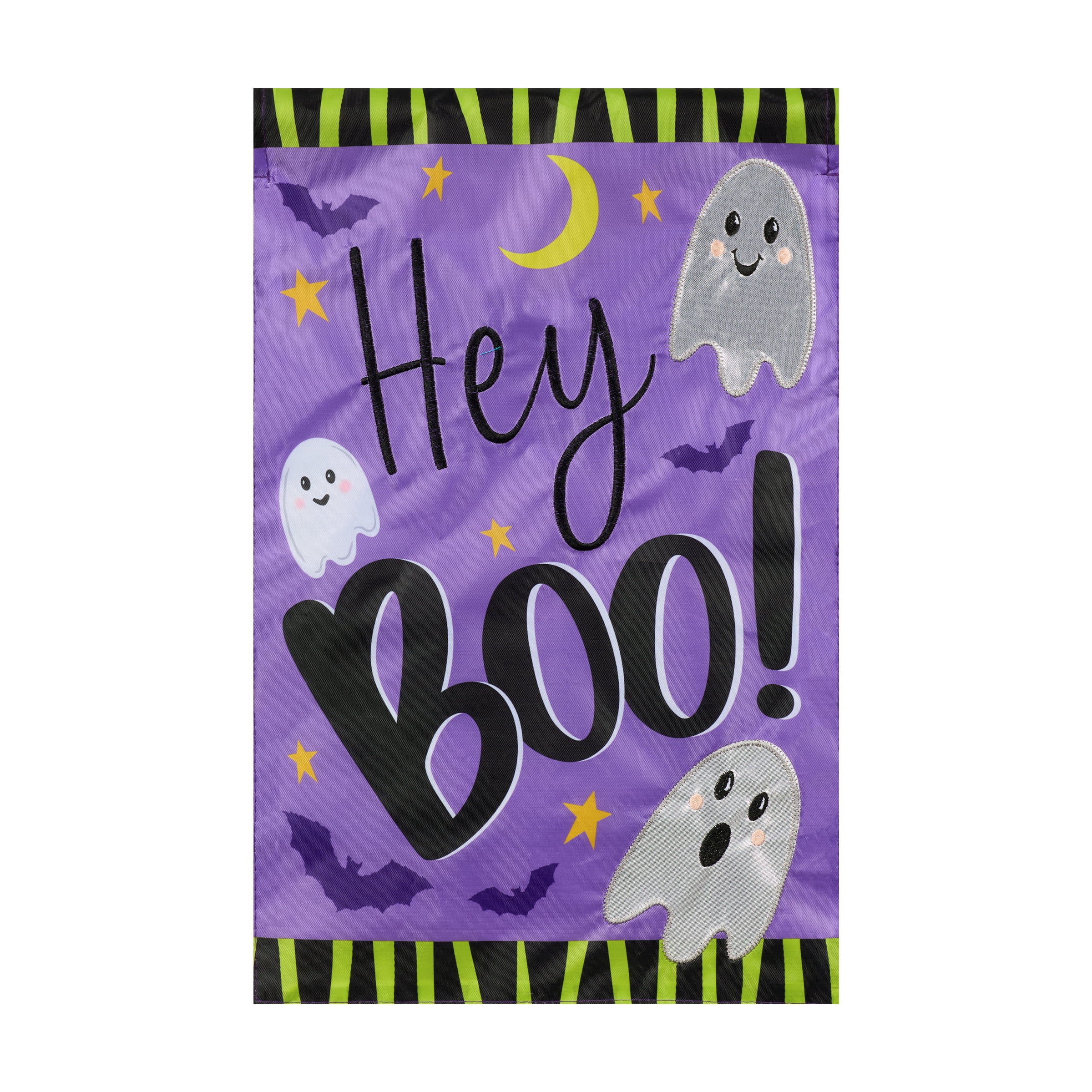 Hey Boo Yard Flag 11.5in x 18in - Walmart.com