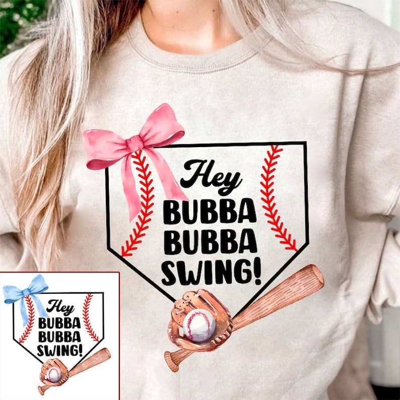 Hey Bubba Bubba Swing Baseball Sister Coquette Baseball Sister Bow Soft ...