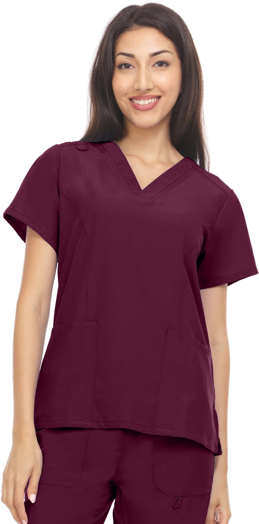 Hey Collection Scrubs 4-Way Stretch V-Neck Medical Scrub Top with ...