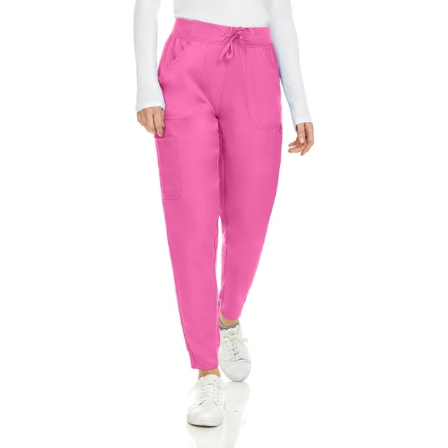 Hey Collection Womens Knit Stretch Scrub Joggers Scrubs Pants, Shocking ...