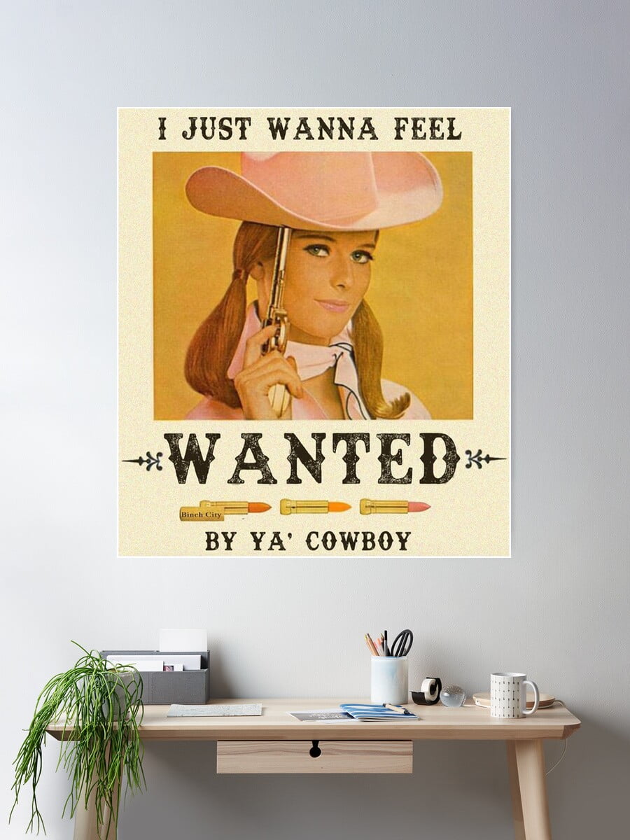 Hey Cowboy Poster Wall Art, Modern Wall Decor For Living Room Bedroom, 24x36 UNFRAMED - Walmart.com
