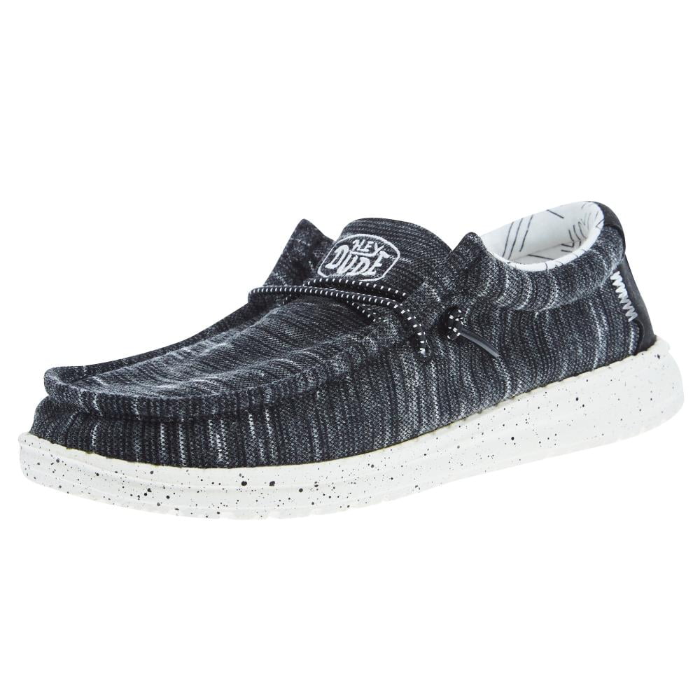 Hey Dude Boys Wally Stretch Casual Shoe 1 Black - Walmart.com
