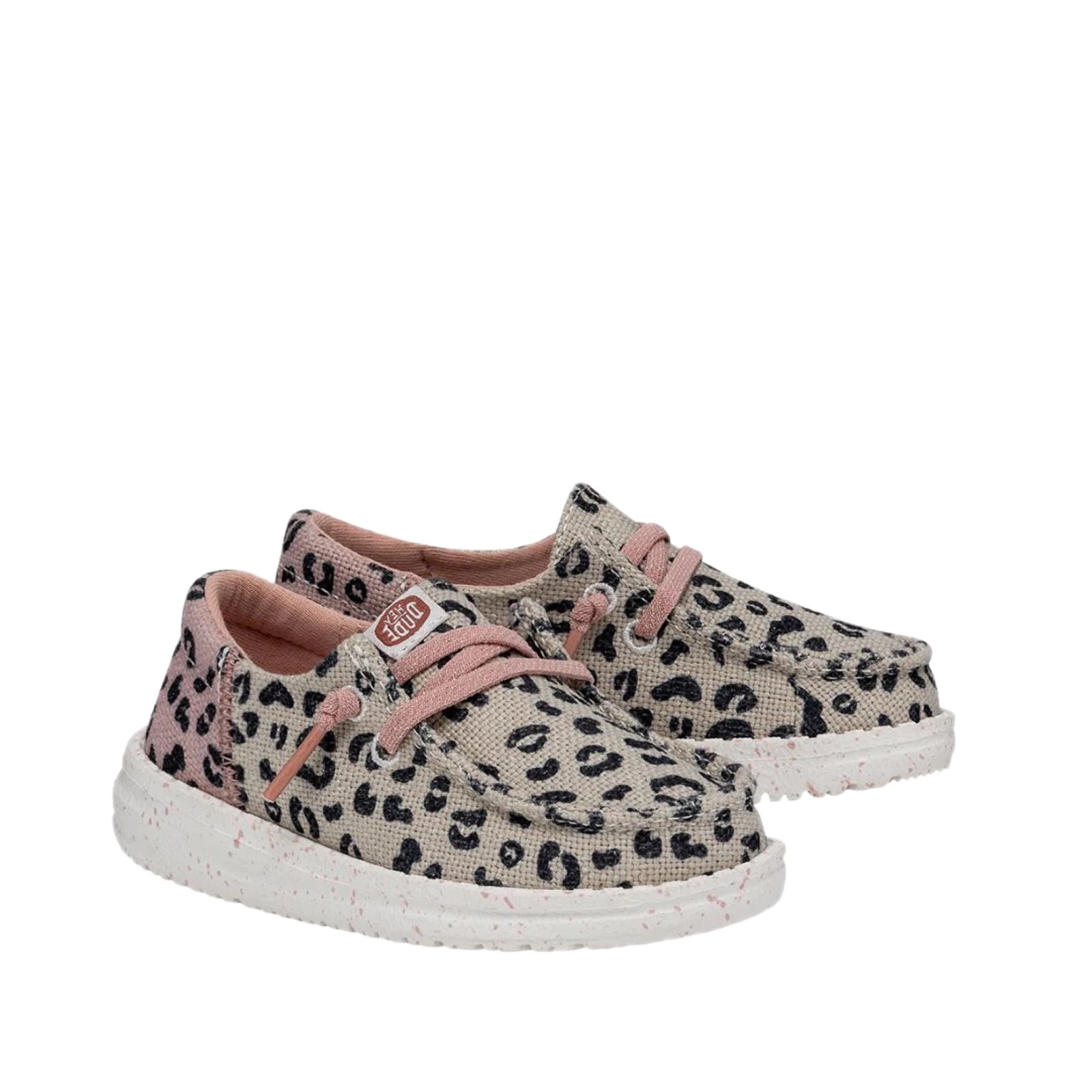 Hey Dude Boys Wendy Funk Leo Cream and Pink Casual Shoe 3 Multi ...