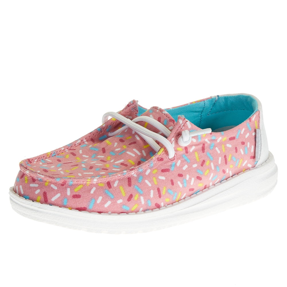 Hey Dude Boys Wendy Sprinkles Casual Shoes 4 Pink - Walmart.com
