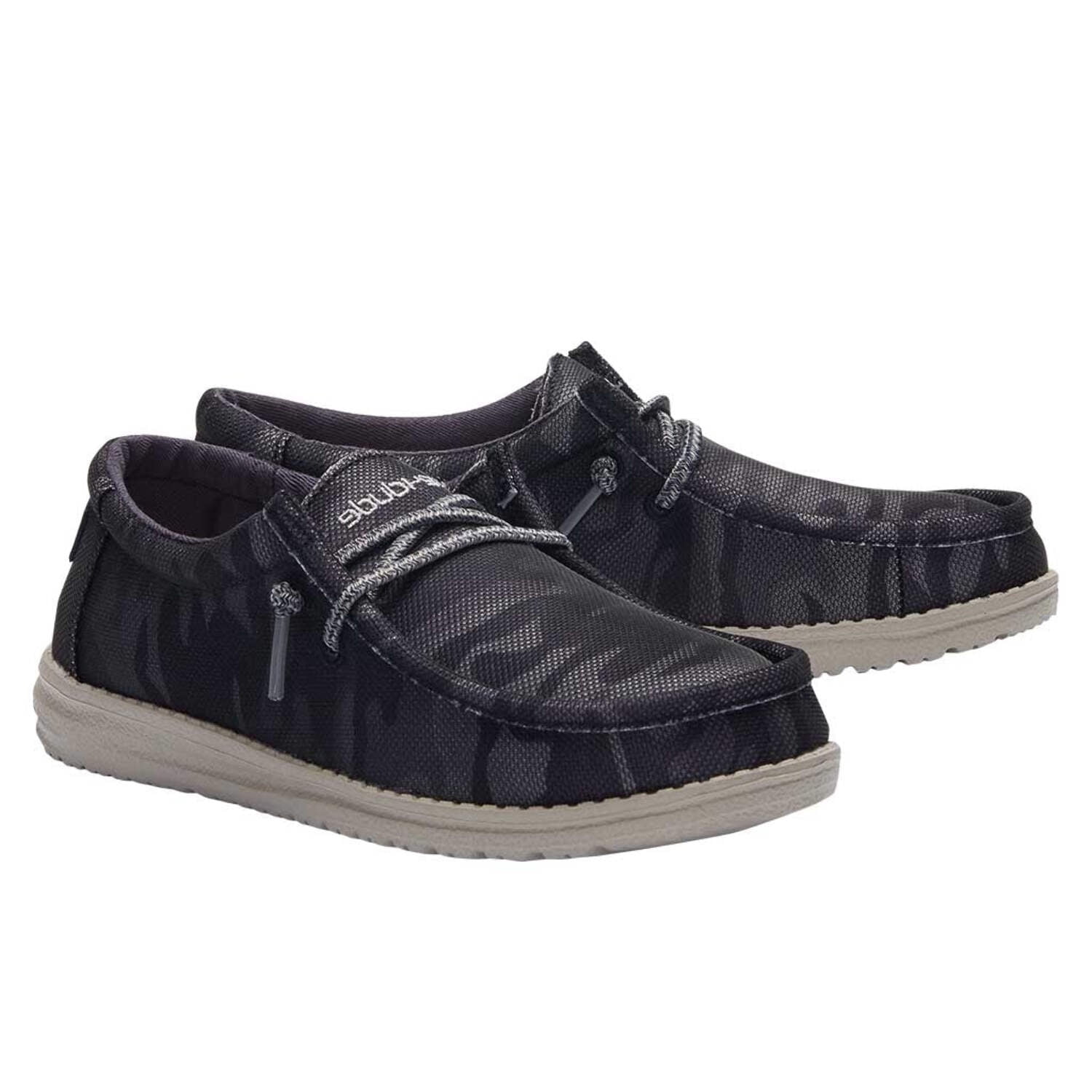 Hey Dude Children's Wally Navy Camo Shoes 130132557 - Walmart.com