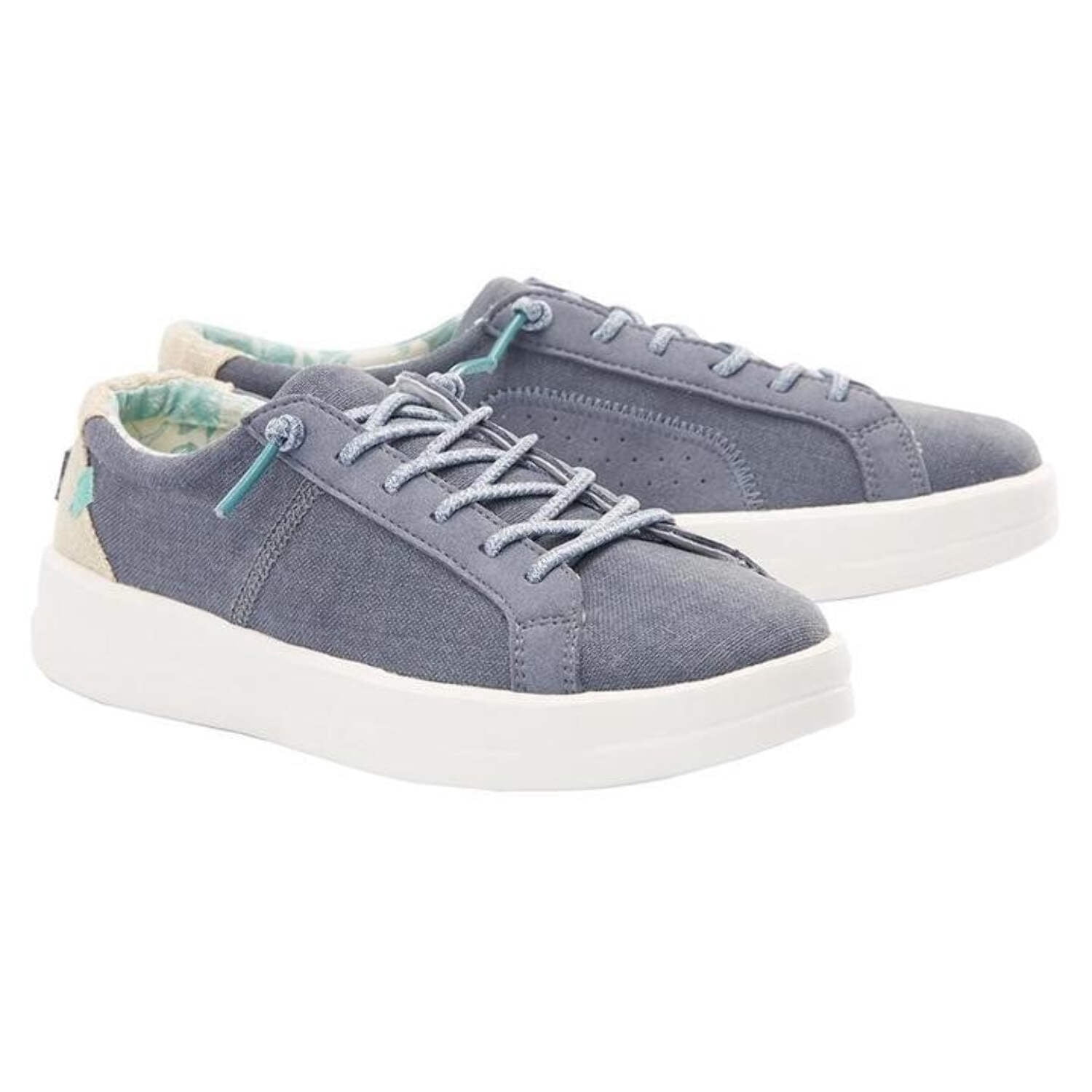 Hey Dude Ladies Karina Natural Lichen Blue Shoes 121972652 - Walmart.com